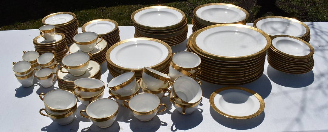 Lenox For Tiffany Partial Porcelain Dinner Service