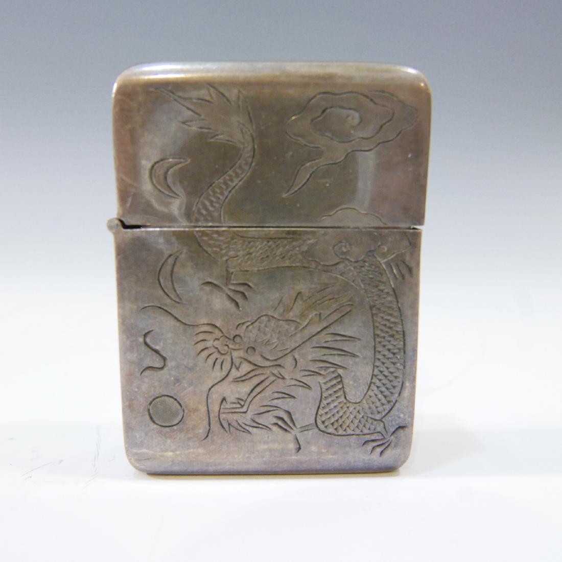 ANTIQUE CHINESE PEIPING SILVER LIGHTER