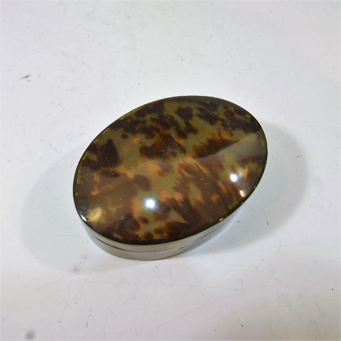 Antique Tortoise Shell Box 19th Century