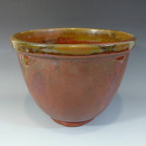 Antique Chinese Flambe Porcelain Pot 19th Century