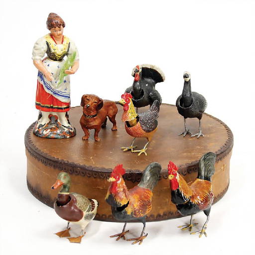 Papier Mâché, Waggle Head Igures, Farm,