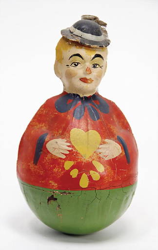 Roly Poly, Papier Mâché, Colored, 24 Cm,