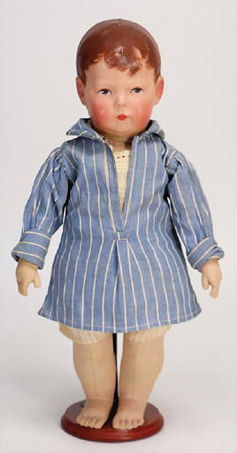 Käthe Kruse Doll No. 1, Marked Käthe Kruse Logo Stamp