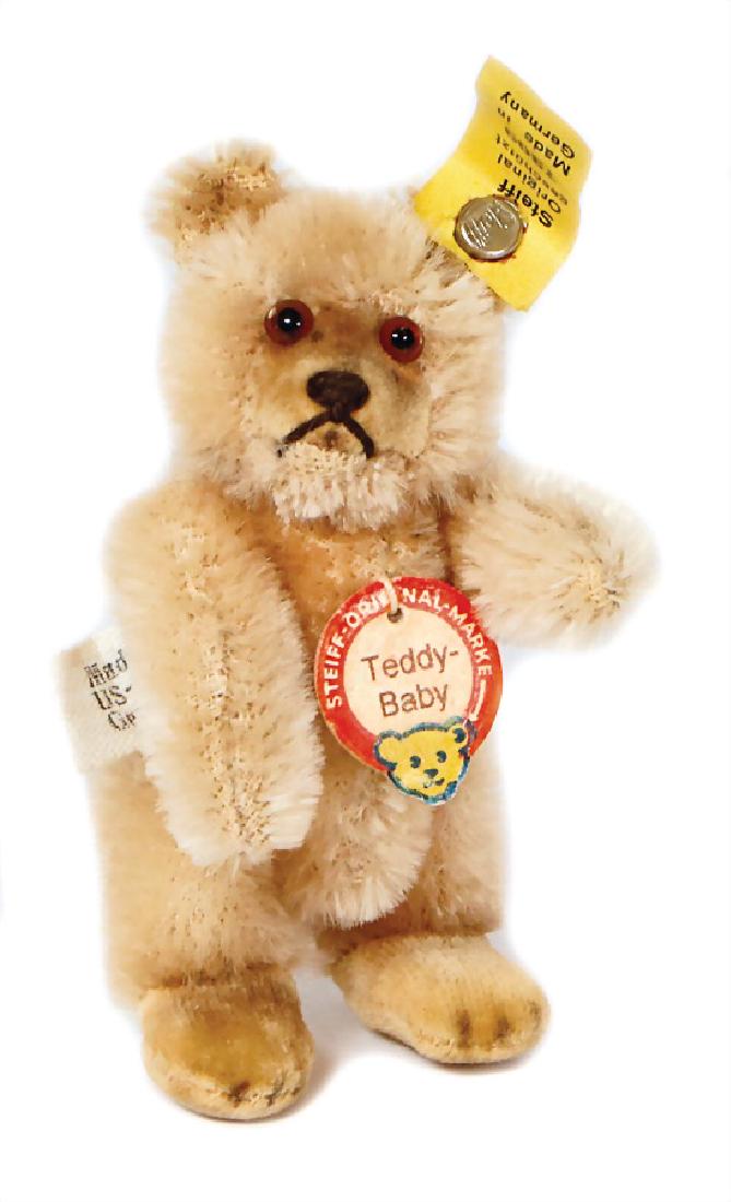 STEIFF teddy baby, 9 cm, corn colored, complete with
