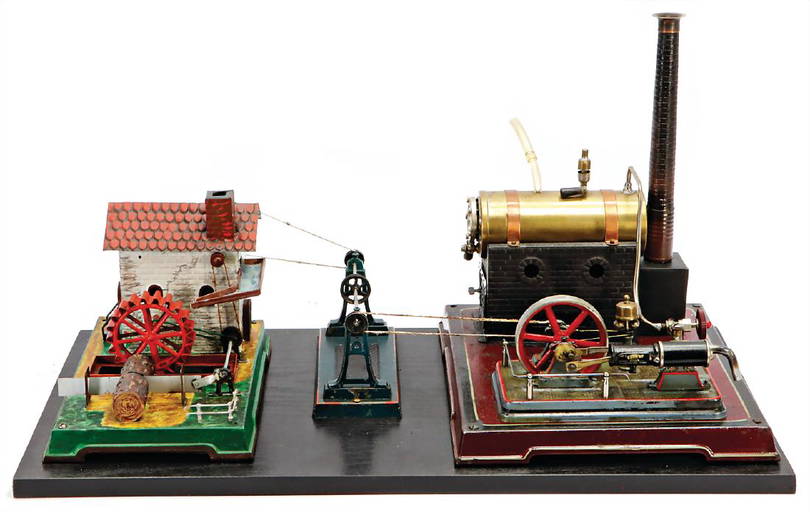 Bing Lying Steam Engine, Boiler Polished, Diameter: 6