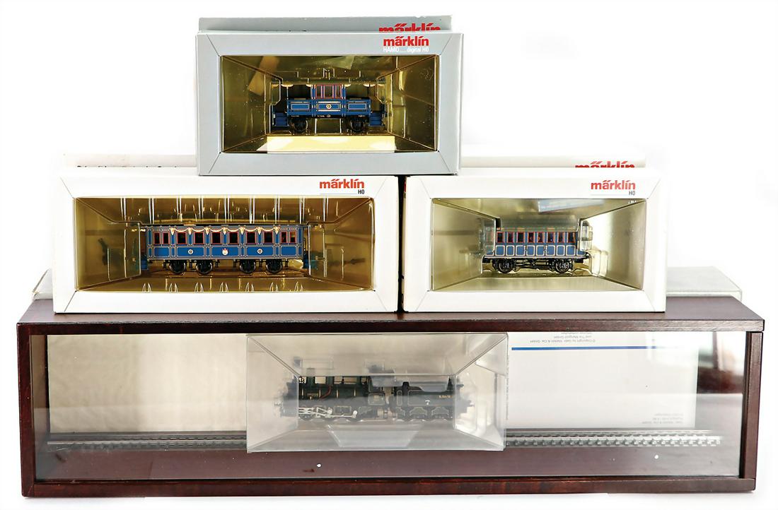 MÄRKLIN H0, 4 item,s the King Ludwig train, complete, part 1, 2, 3, 4 ...