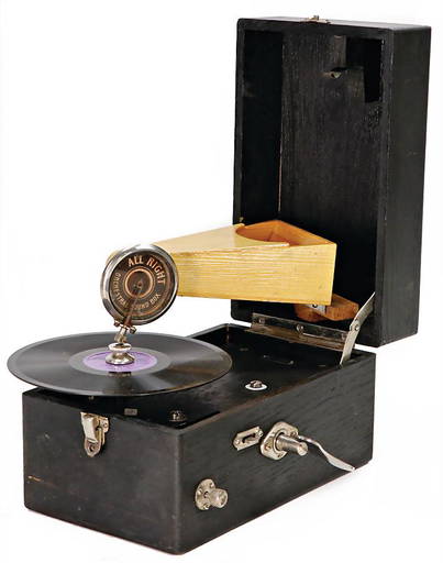 All Right Orchestral Sound Box, Children's Or Travel Gramophone, Wood ...