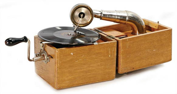 All Right Orchestral Sound Box, Children's Or Travel Gramophone, Wood ...