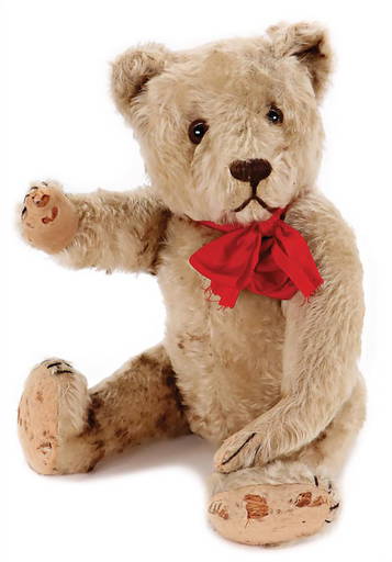 BING bear, originally brown pointed mohair, big brown glass eyes ...