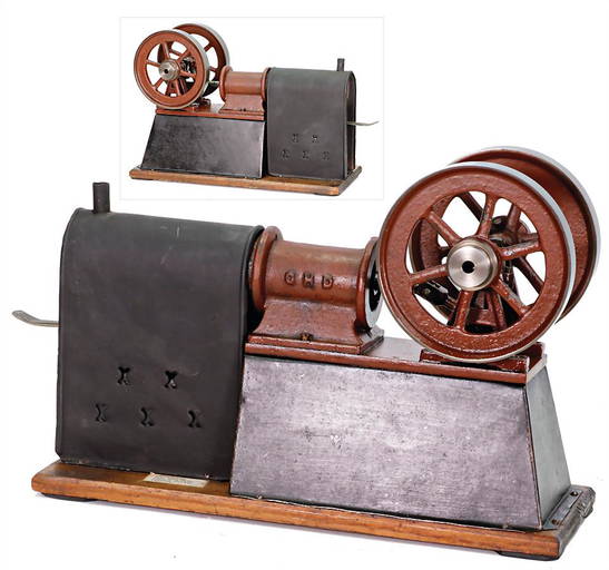 Ghd Hot Air Motor, 2 Cylinders, V Version, With Burner, Casting/sheet ...