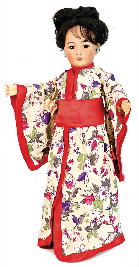 SIMON & HALBIG asiatic bisque porcelain socket head, mark in the neck ...