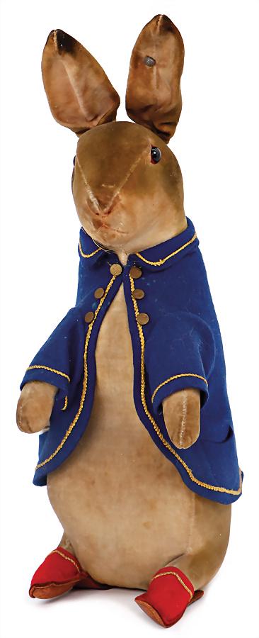 Steiff Rabbit, Velvet Hare, C. 1910, 32 Cm, Shoe Button Eyes, Underlaid ...