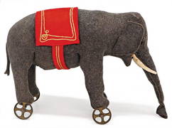 Early Steiff Elephant On Wheels