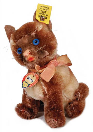 Steiff Cat, Siamy, With Button, Chest Label And Cloth Tag Label, No ...