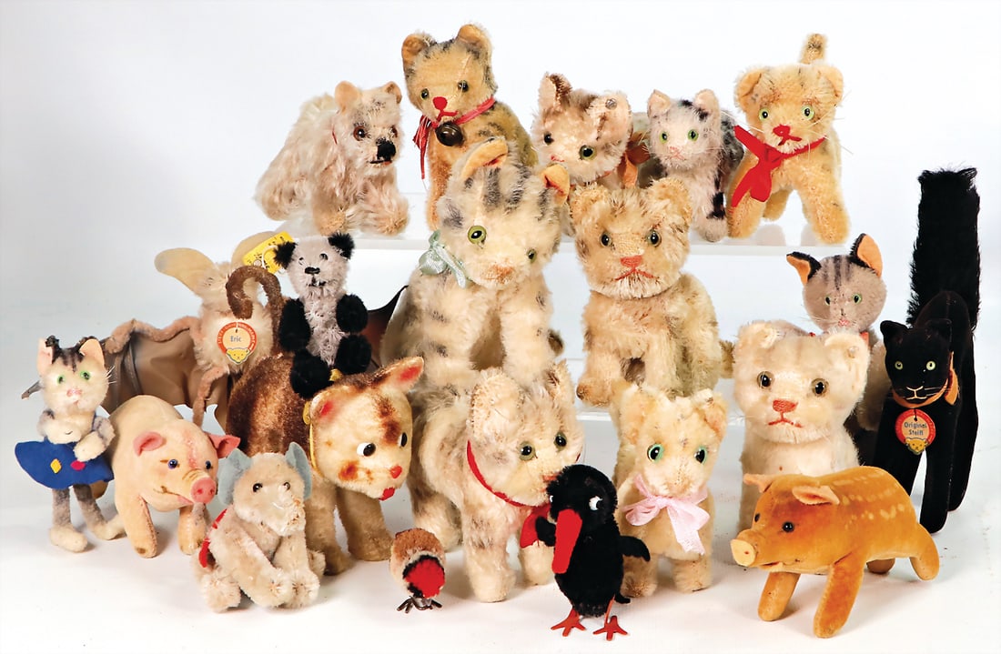 Mixed Lot Of Steiff, Schuco, And Others Animals, Among It Eric ...