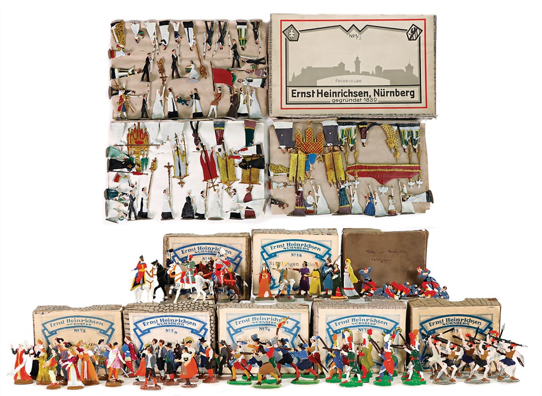 Ernst Heinrichsen Nuremberg Pewter Figures, 3 Cm, Procession, Citizen ...