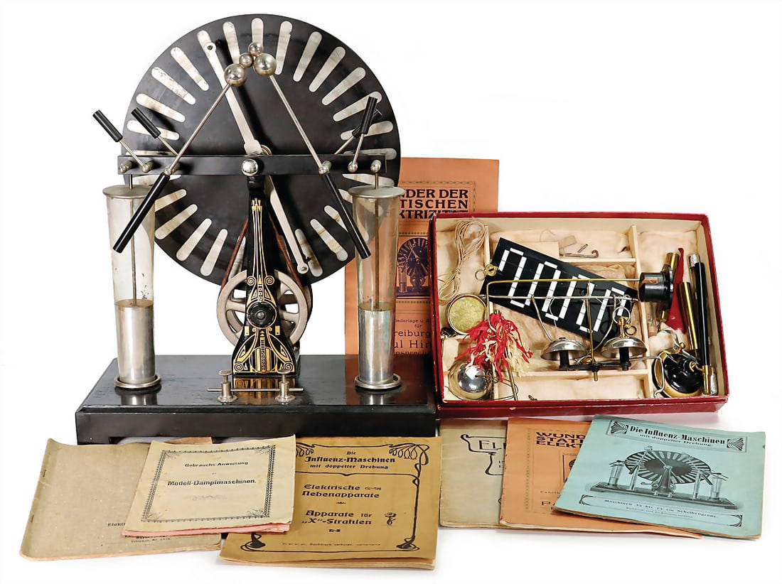 Influence-machines With Double Turn, Electrical Fog Machines, '30s, In ...