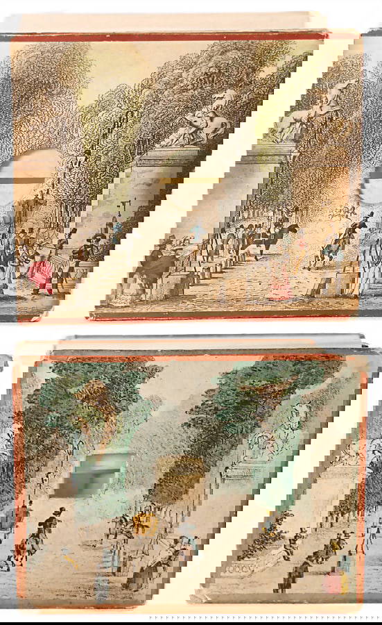 Exceptional Set From The Two Peep Boxes From The Same Period C.1820 ...