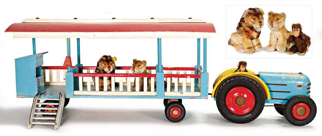 Department Store Fao Schwarz, Circus Car, Wood, 64 Cm, With Tractor ...
