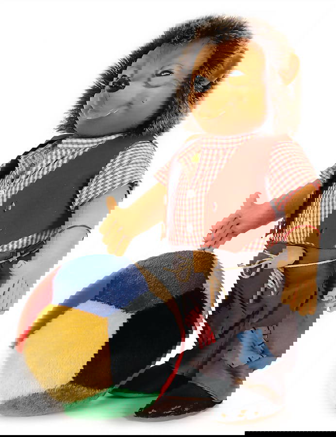 Steiff Mecki, Figure, "hörzu", Advertising Item, With Button, Chest ...