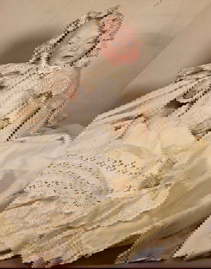 Kämmer & Reinhardt 100, Kaiser Baby, 36 Cm, Bisque Socket Head, Blue ...