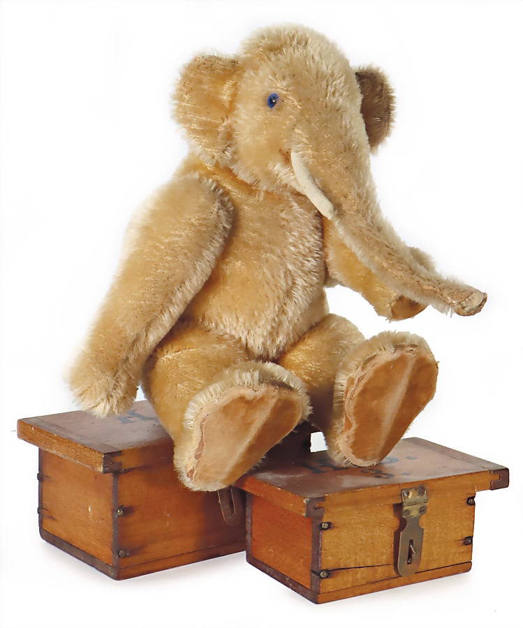 Steiff Steiff Circus Elephant, 1931 To 1940, Mohair Plush Yellow ...
