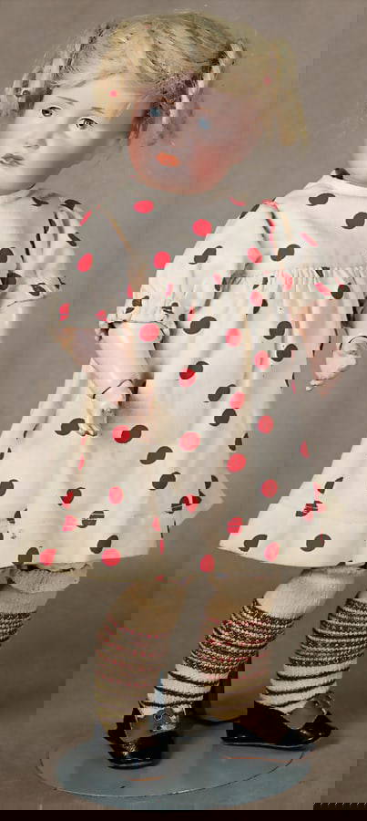 Kämmer & Reinhardt Porcelain Crank Head Doll, German Character Girl, K ...