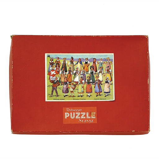 Schwyzer Puzzle Suisse, Puzzle, Folklore, Bottom Of The