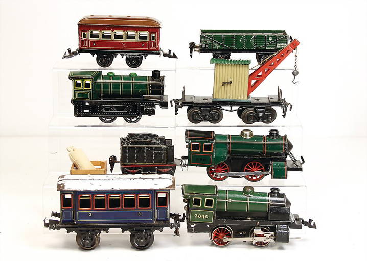 Mixed Lot Train, Track 0, Crane Truck, Gbn Steam