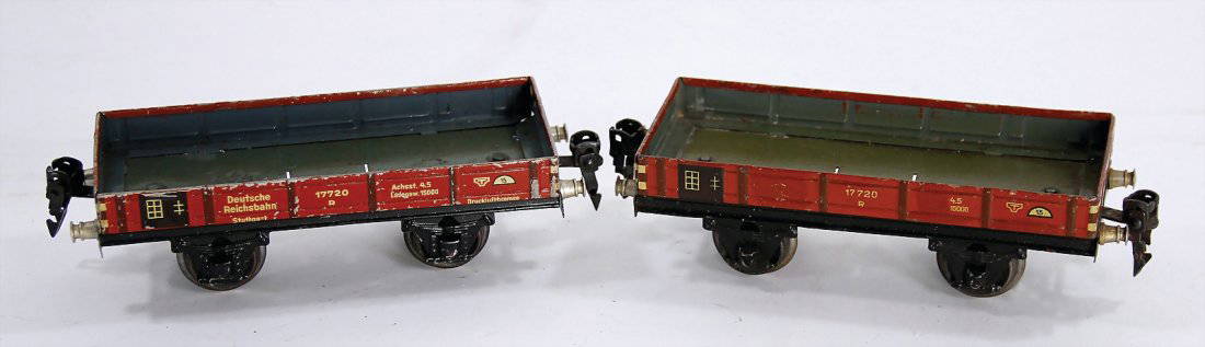 Märklin Track 0, 2 Low Side Cars, 1772, Used