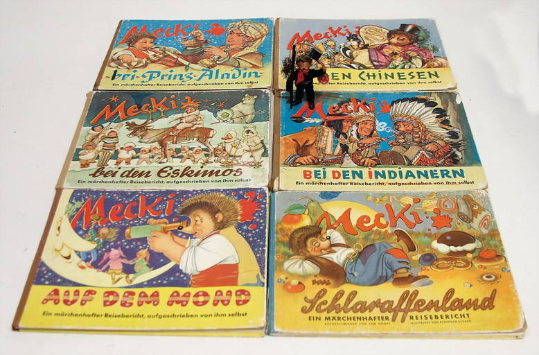 6 Mecki Bücher, Mecki Im Schlaraffenland, Auf Dem