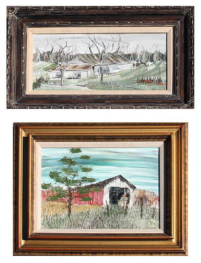 Two Ted Ray Fuller Landscape Paintings