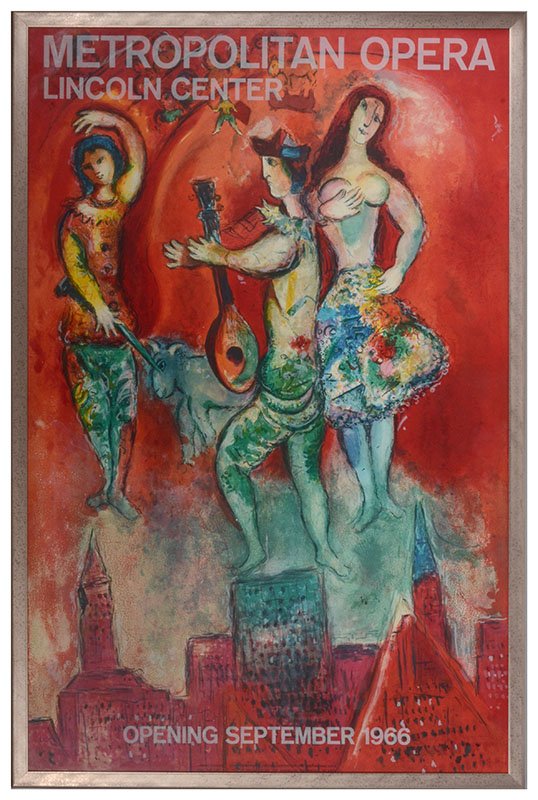 Chagall Poster For Metropolitan Opera 1966