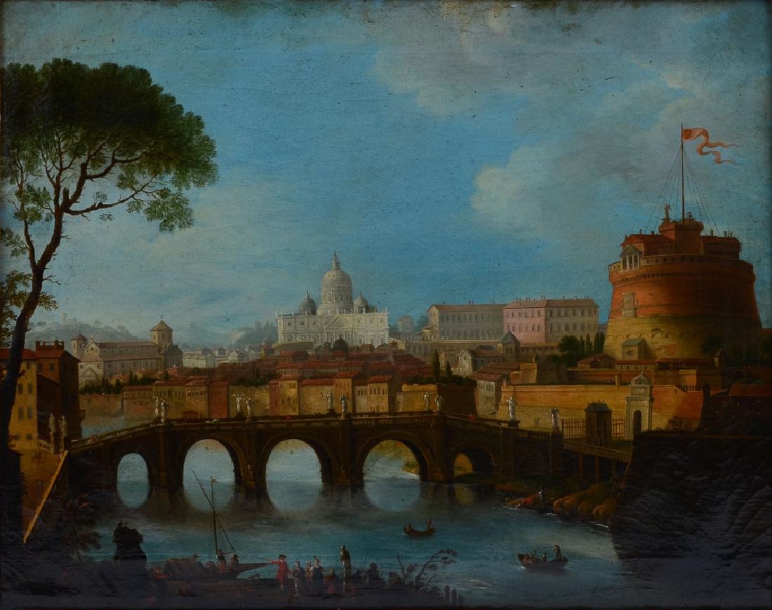 EARLY PAINTING OF THE TIBER, ROME BY JOLI?