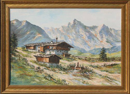 Rolf Schey Alpine Landscape Painting