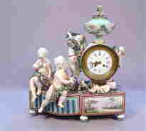 Meissen Porcelain Clock With Cherub - Nov 07, 2021 | Clarke Auction ...