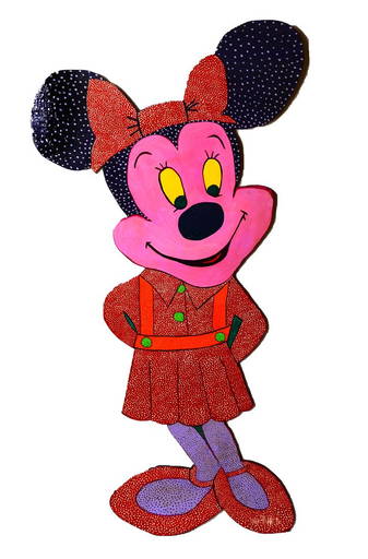 Jack Baron Folk Art Minnie Mouse Painting