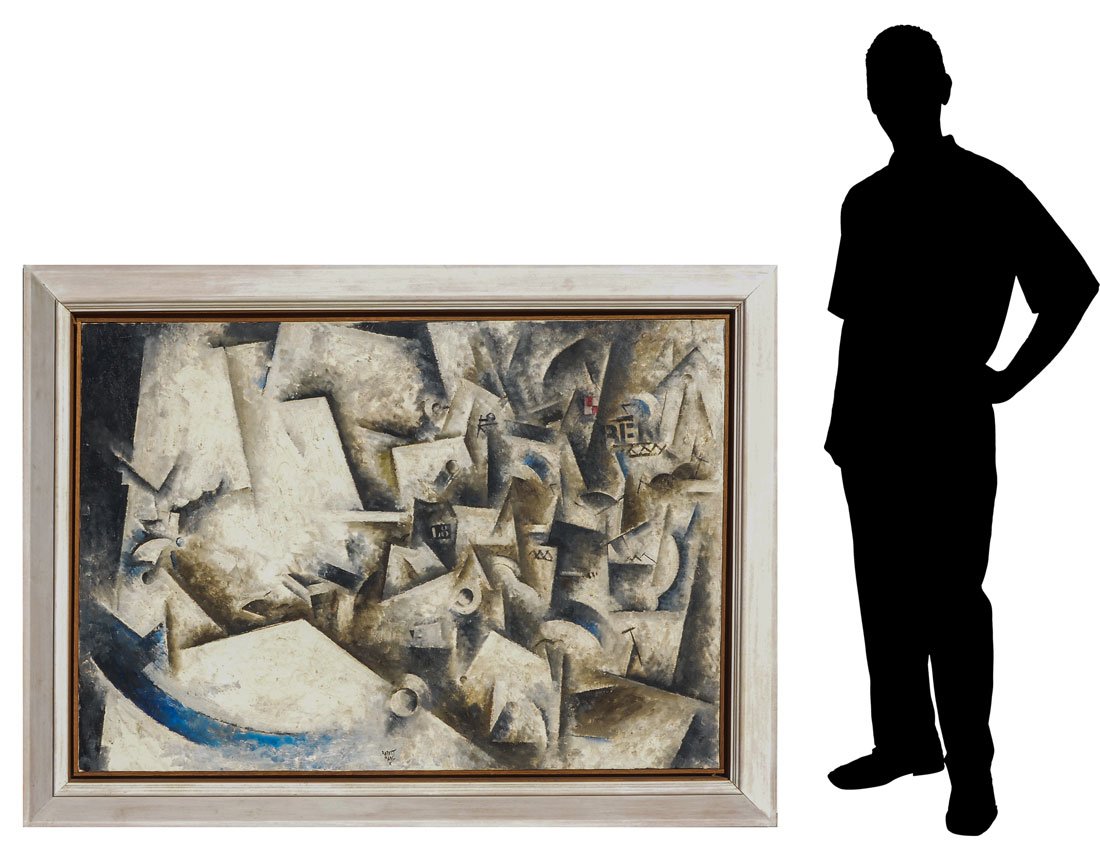 LARGE ROBERT MARC CUBIST PAINTING