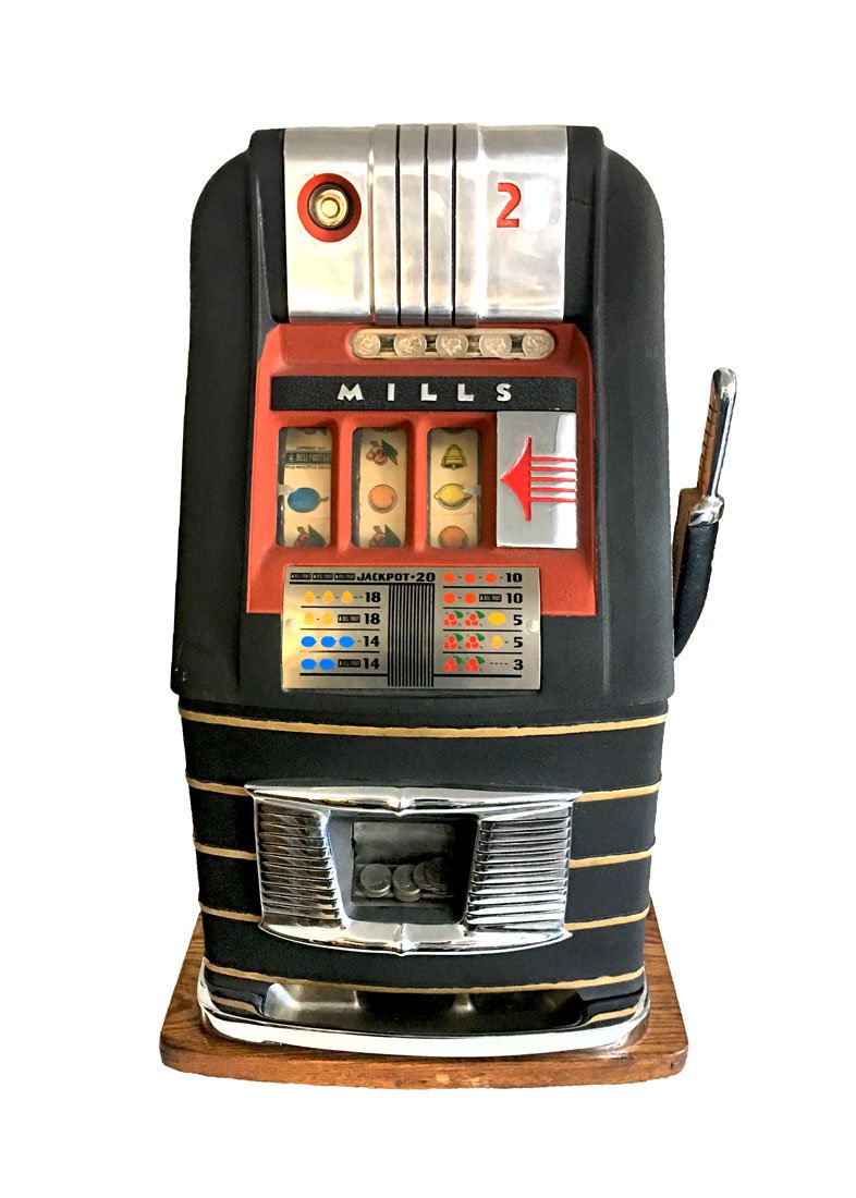 MILLS HIGH TOP 25 CENT SLOT MACHINE