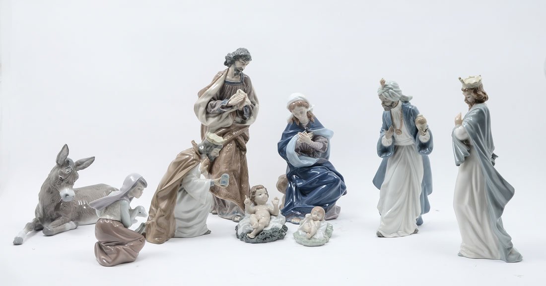9 PIECE LLADRO NATIVITY SET