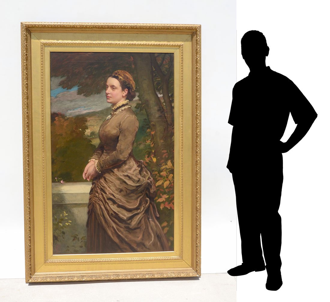 IMPORTANT JAMES SANT PAINTING GREAT FRAME