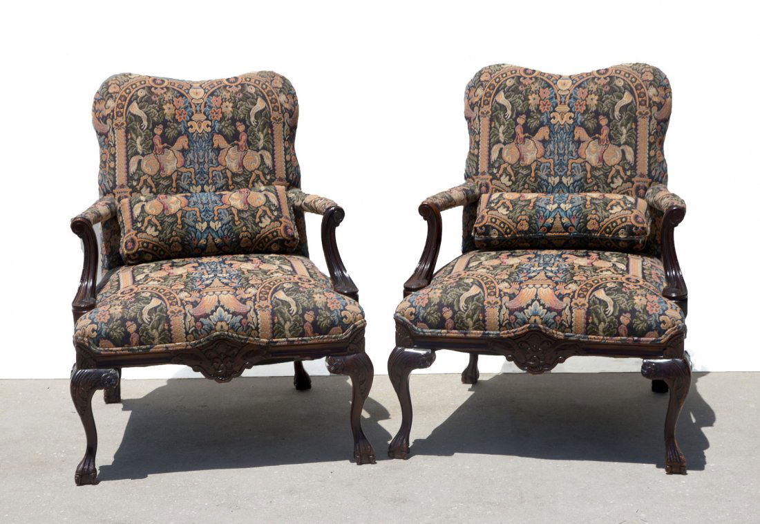 PAIR WOODMARK ORIGINALS ARM CHAIRS