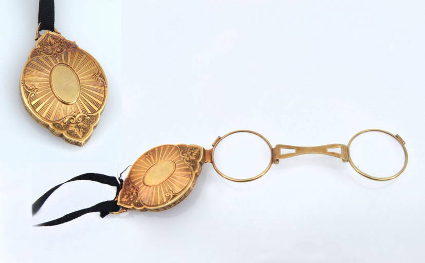 Vintage 14k Gold Barbara Burrows Lorgnette