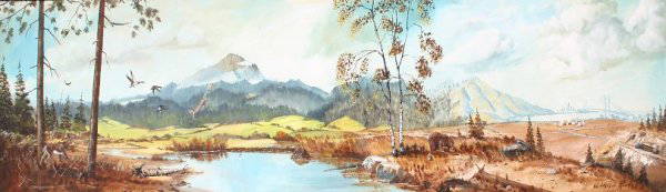 Harlan Ream California Panoramic Painting