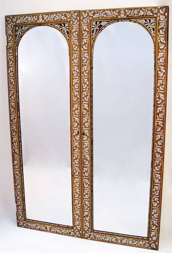 Pr 19th C Mother Of Pearl Turkish Mirrors / Doors