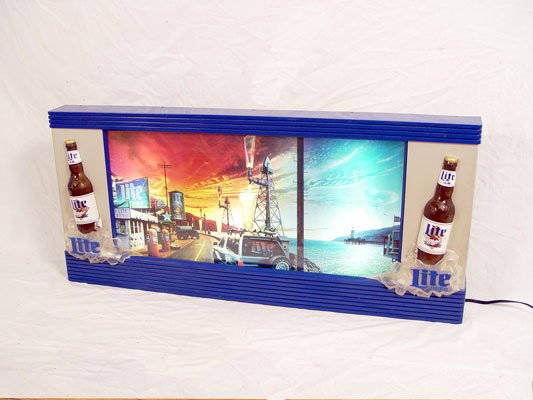 Miller Light Automated Rotating Sign