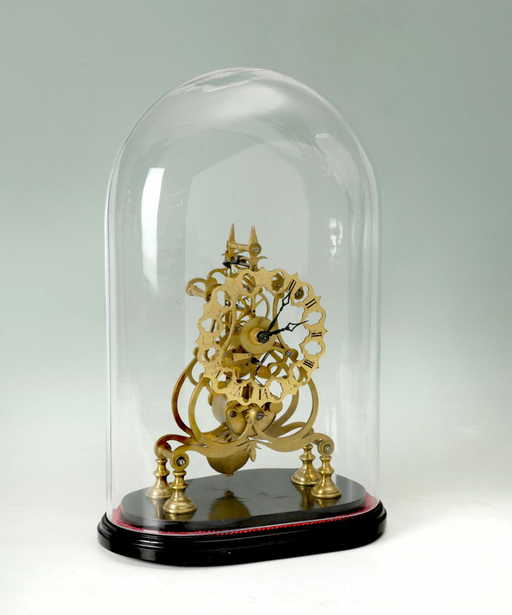 Dome Glass Skeleton Clock