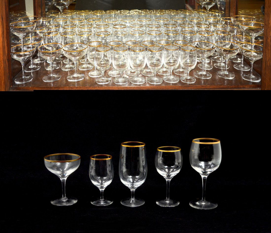 GOLD RIM 60 PC LENOX LAURENT CRYSTAL GLASSWARE - Dec 16, 2018 ...