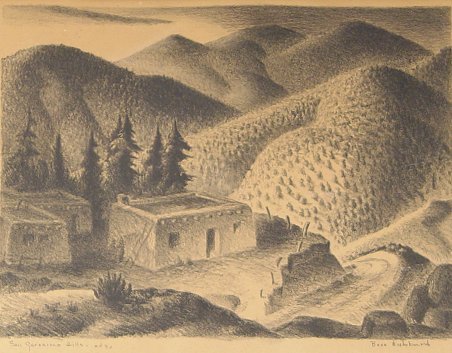 1271: BESS HUBBARD SAN GERONIMO HILLS TEXAS LITHO