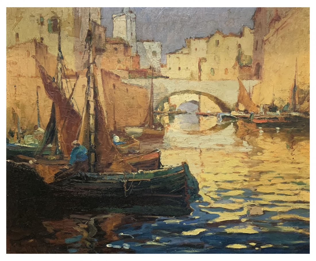 GEORGE THOMPSON PRITCHARD VENETIAN CANAL PAINTING
